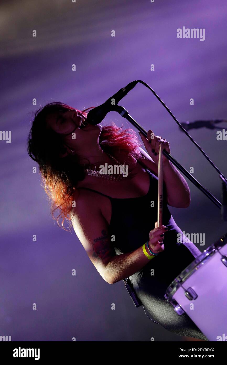 Lilly Wood And The Prick performing on stage at FNAC Live Festival 2013 ...