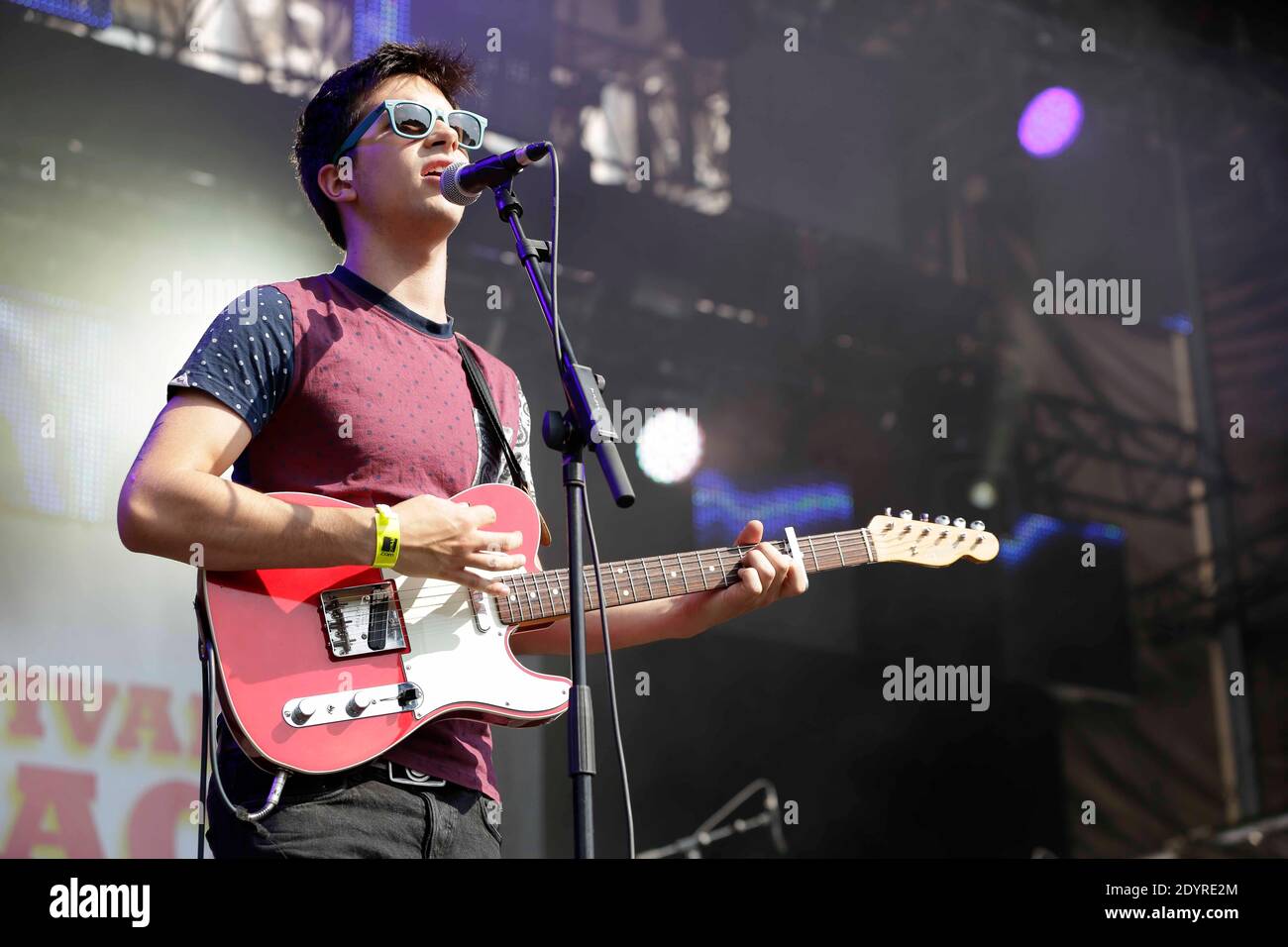 Colours In The Street performing on stage at FNAC Live Festival 2013 ...