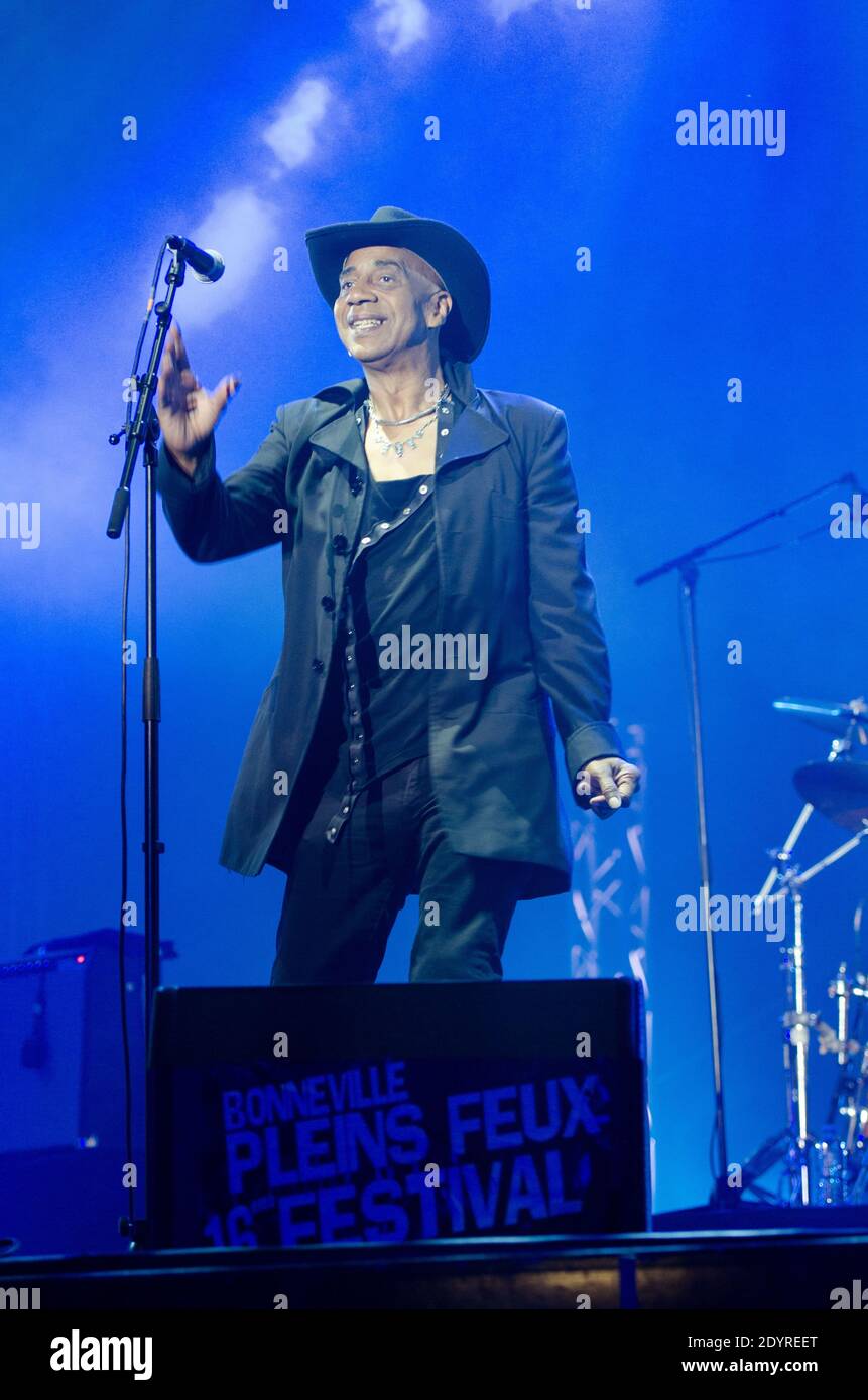Marcus Malone band performs during the Plein Feux Festival in ...