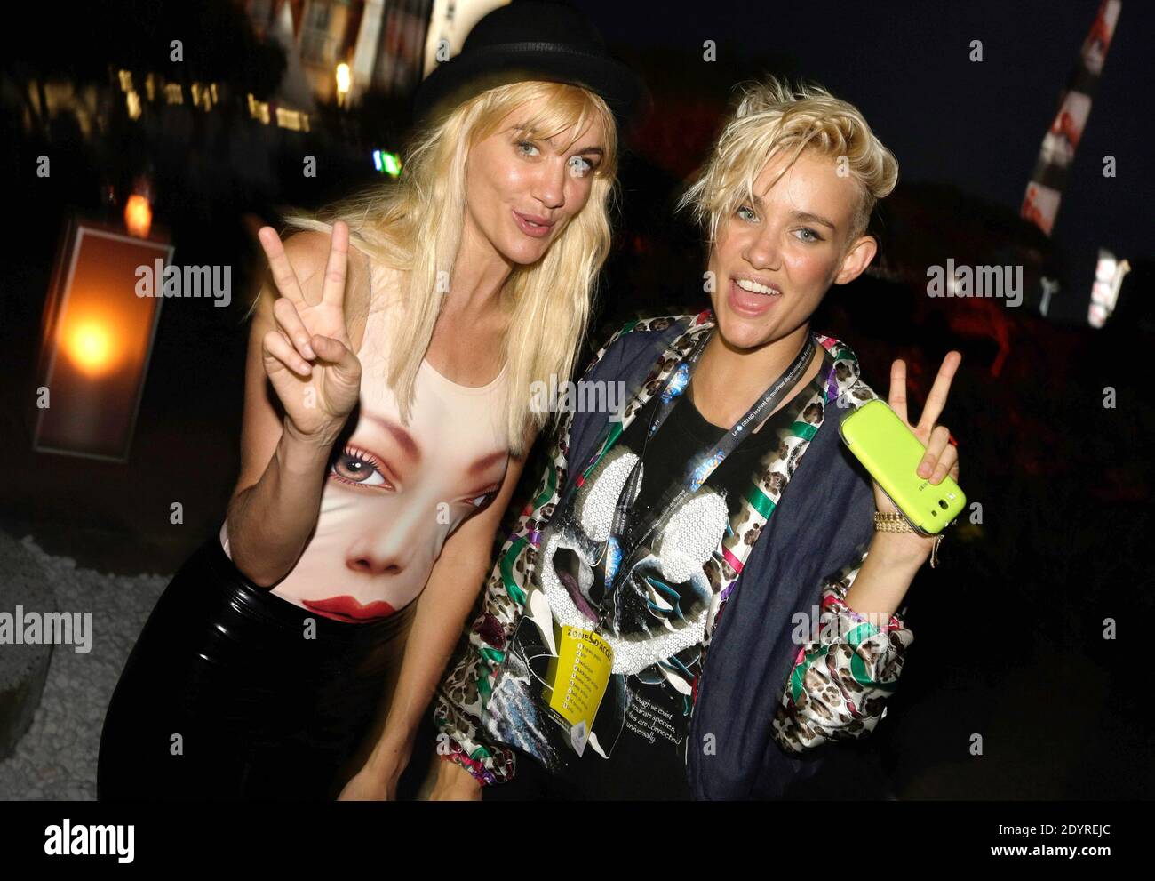 Exclusive. Miriam et Olivia Nervo of Nervo Band pictured during the ...