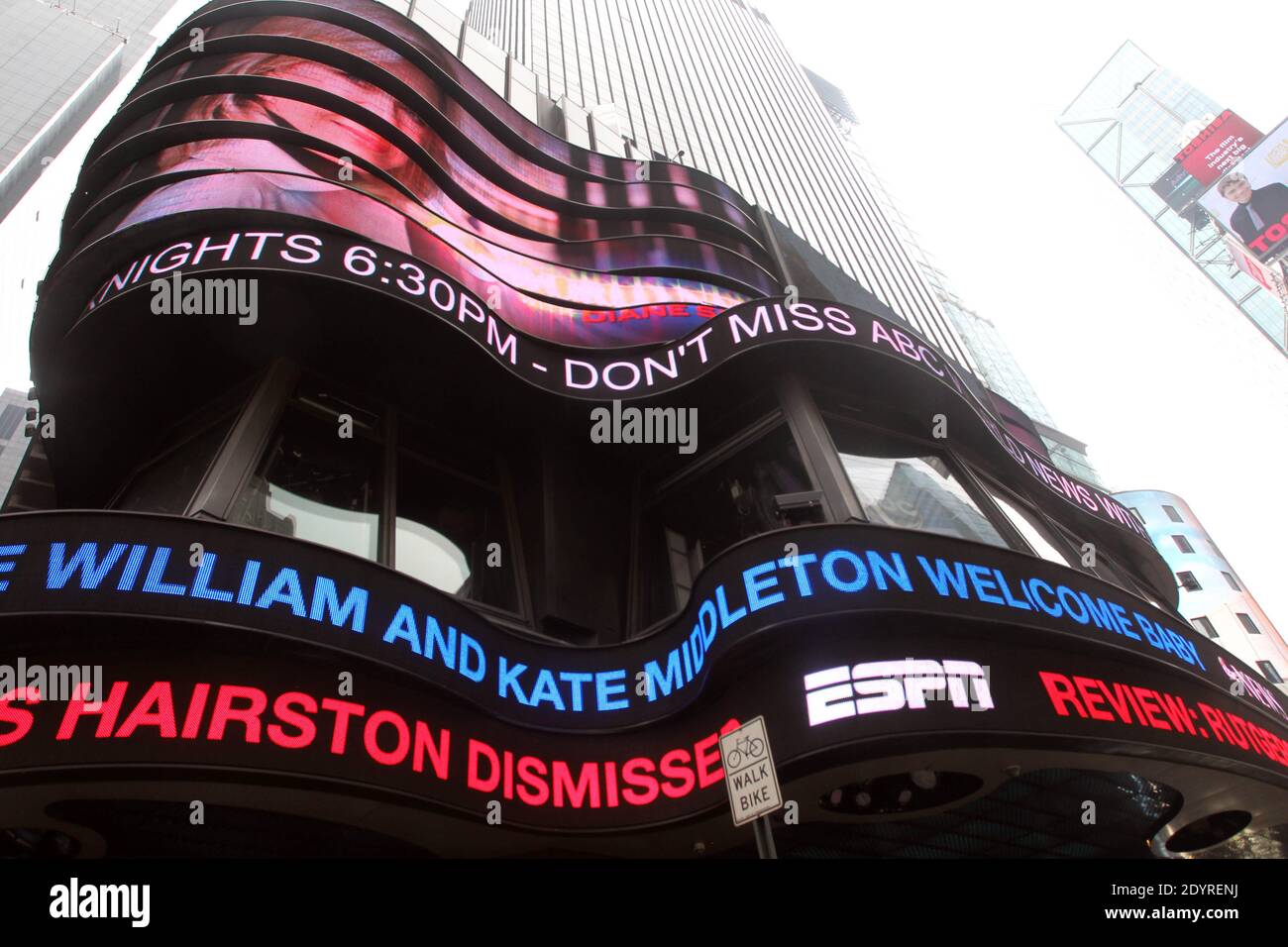 The ABC channel SuperSign in Times Square, New York City, NY, USA ...