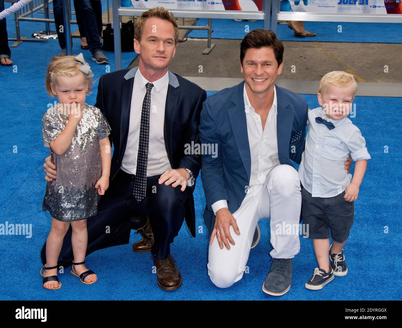 Neil Patrick Harris, David Burtka, Harper Grace Burtka-Harris and ...