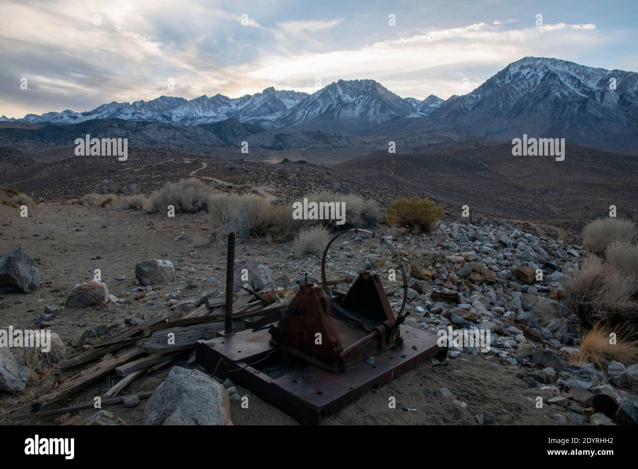 This is an old mining site, close to Buttermilk Road in the hills above ...