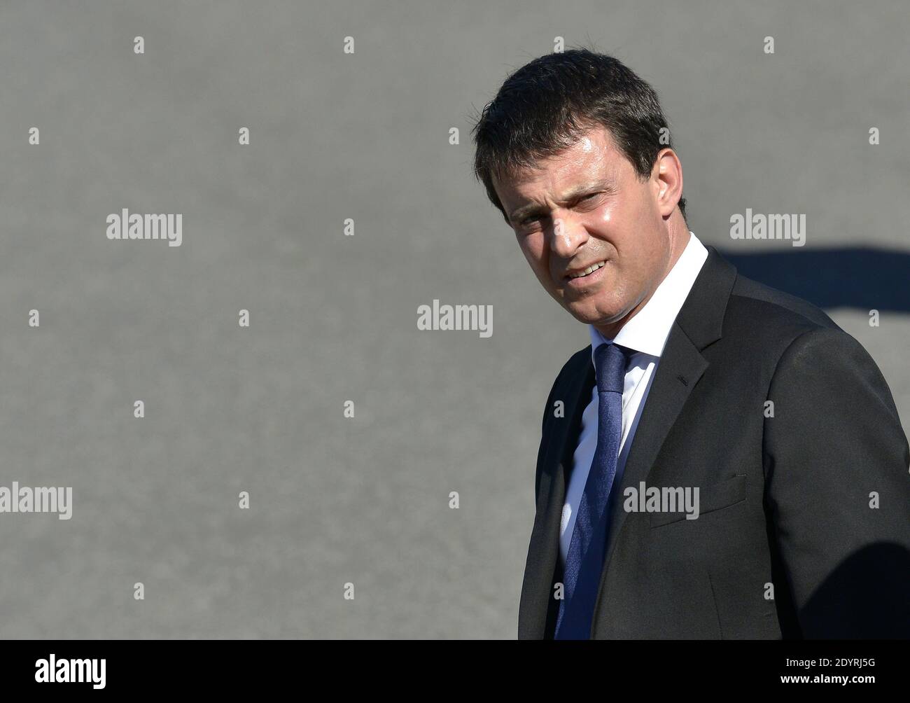 Interior Minister Manuel Valls pays a visit to the gendarmerie special ...