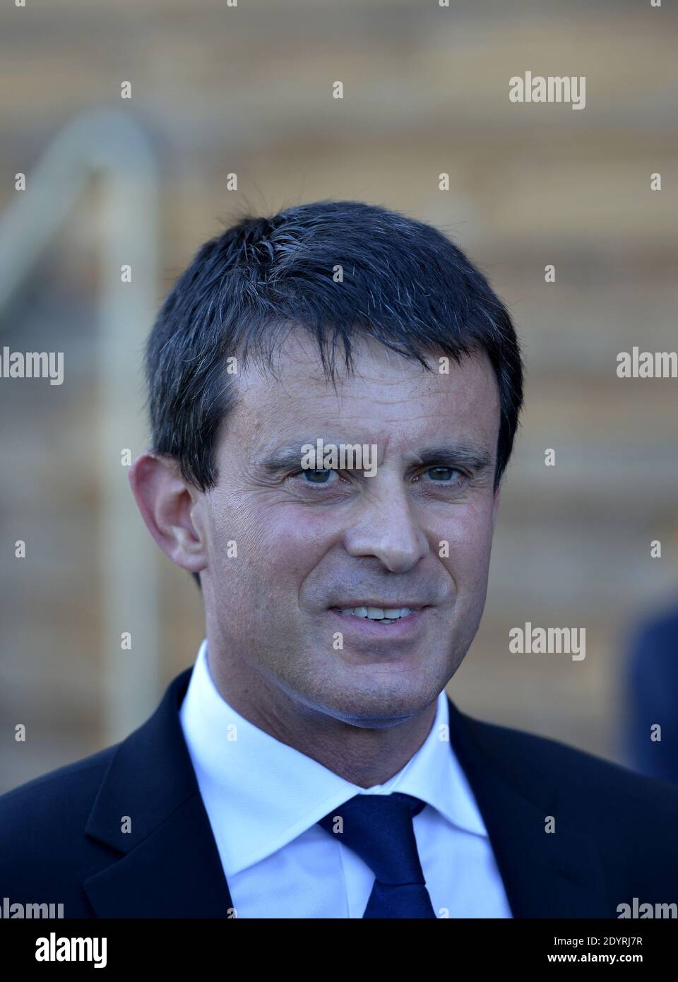 Interior Minister Manuel Valls pays a visit to the gendarmerie special ...
