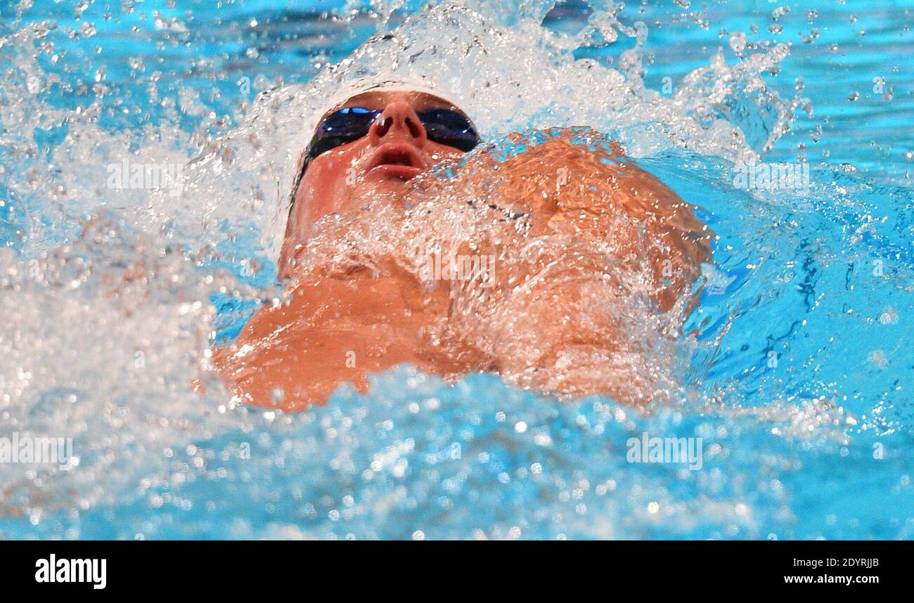 USA's Ryan Lochte Men 200m Backstroke during the 15th FINA Swimming ...