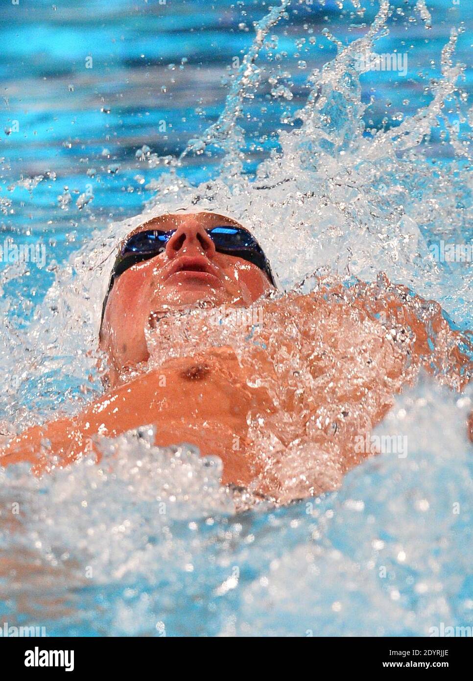 USA's Ryan Lochte Men 200m Backstroke during the 15th FINA Swimming ...