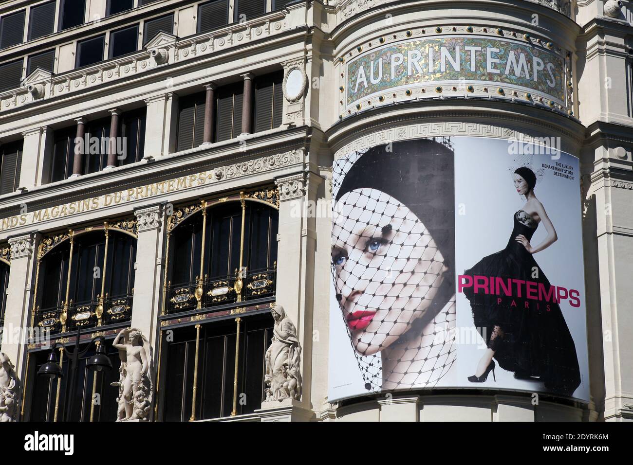 A general view of the Parisian iconic 'Au Printemps' Department Store ...