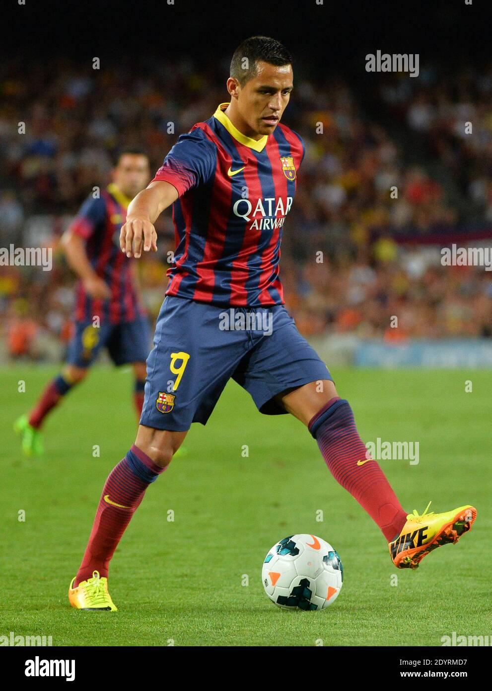 FC Barcelona's Alexis during a Friendly soccer match, FC Barcelona Vs ...