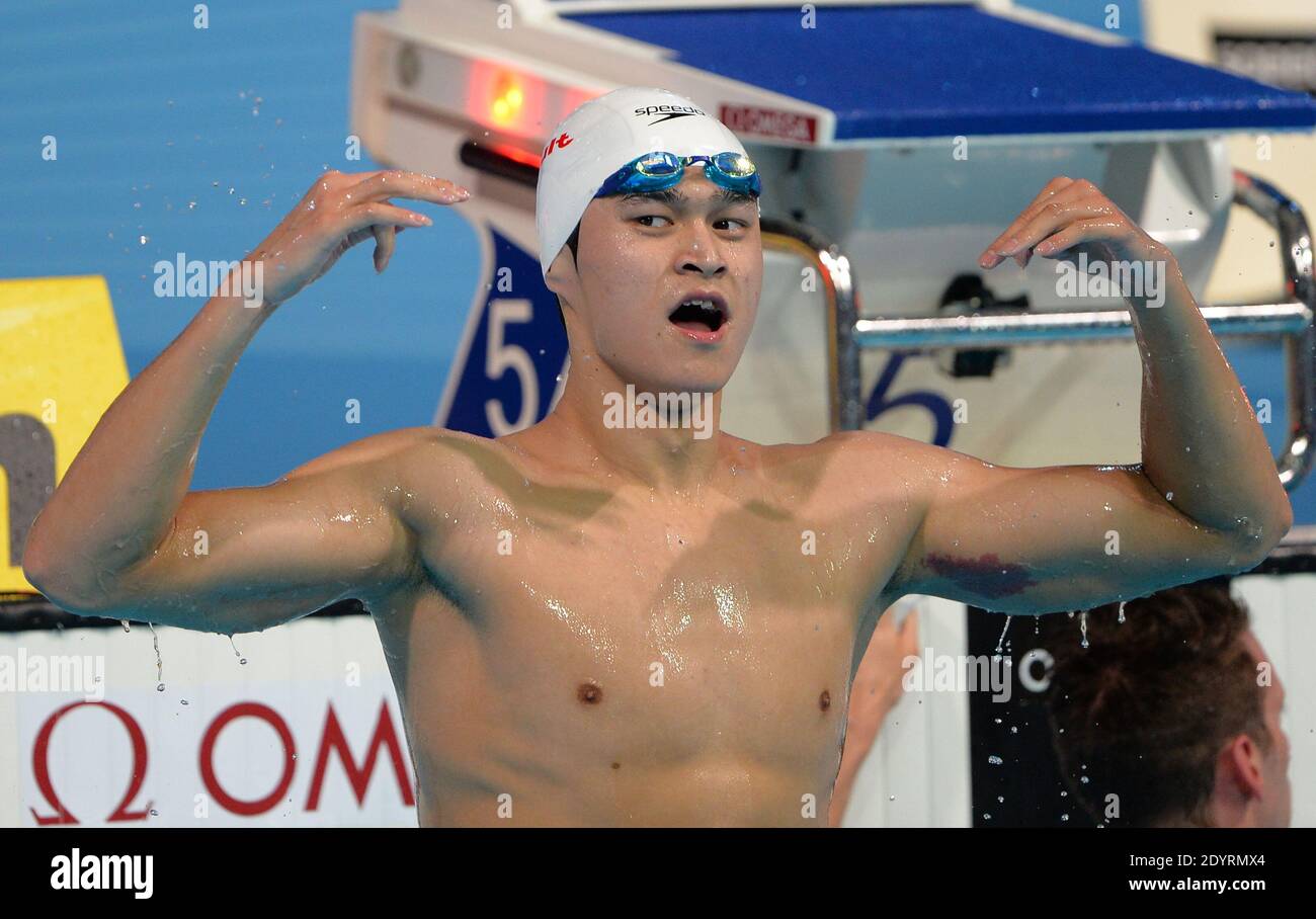 China's Sun Yang Men 1500m Freestyle during the 15th FINA Swimming ...