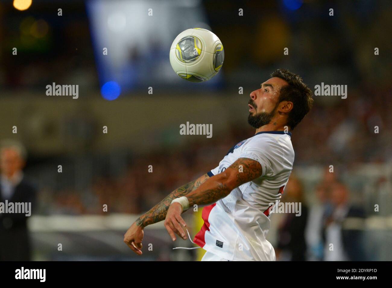PSG's Ezequiel Lavezzi during the French First League soccer match ...