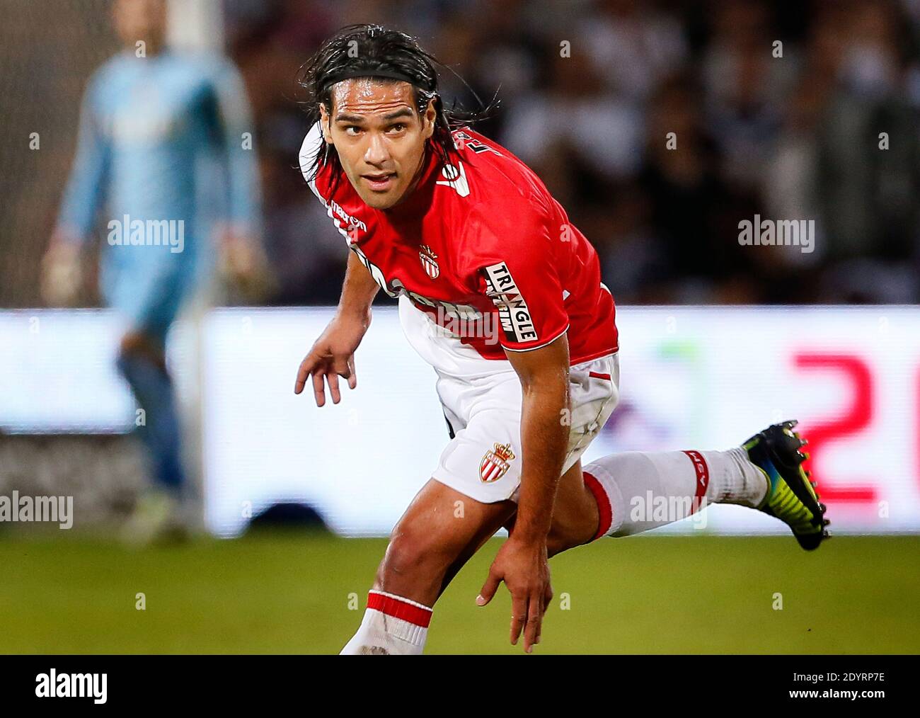 Monaco's Radamel Falcao during the French First League soccer match ...