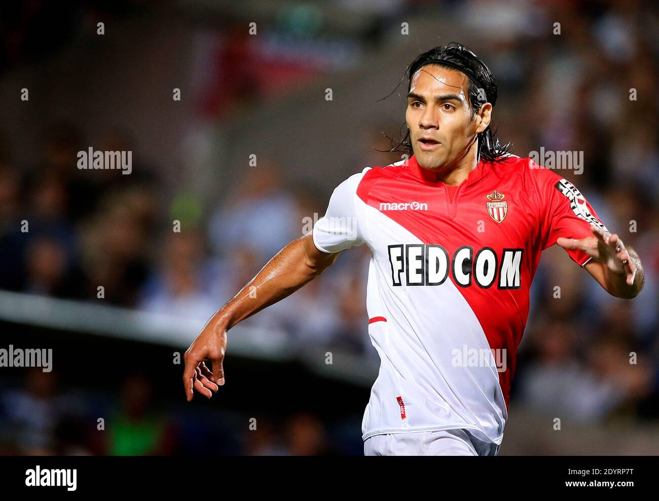 Monaco's Radamel Falcao during the French First League soccer match ...