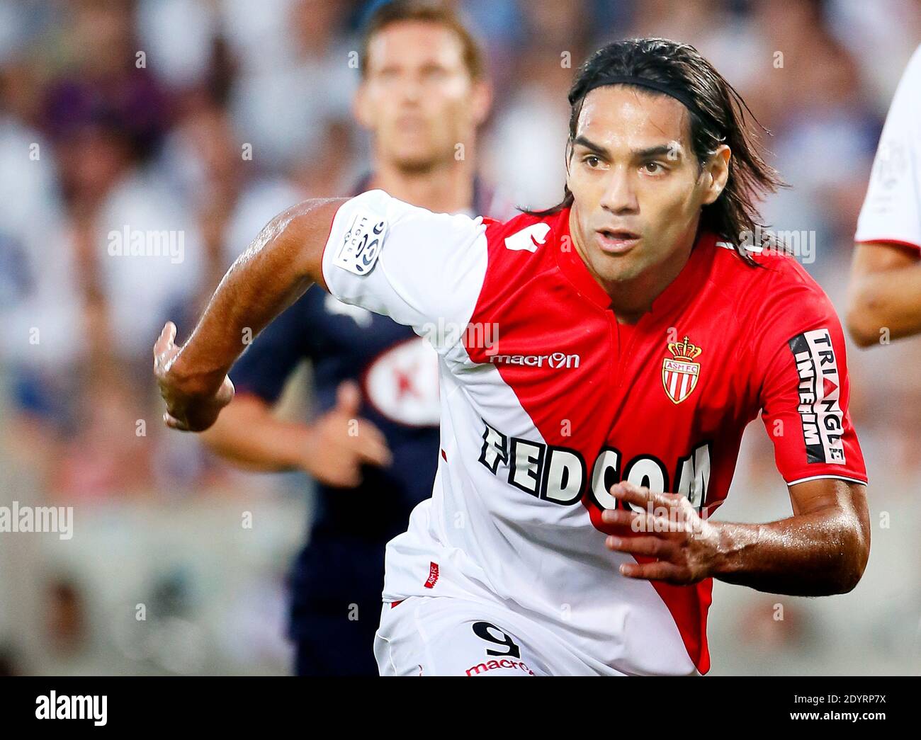 Monaco's Radamel Falcao during the French First League soccer match ...