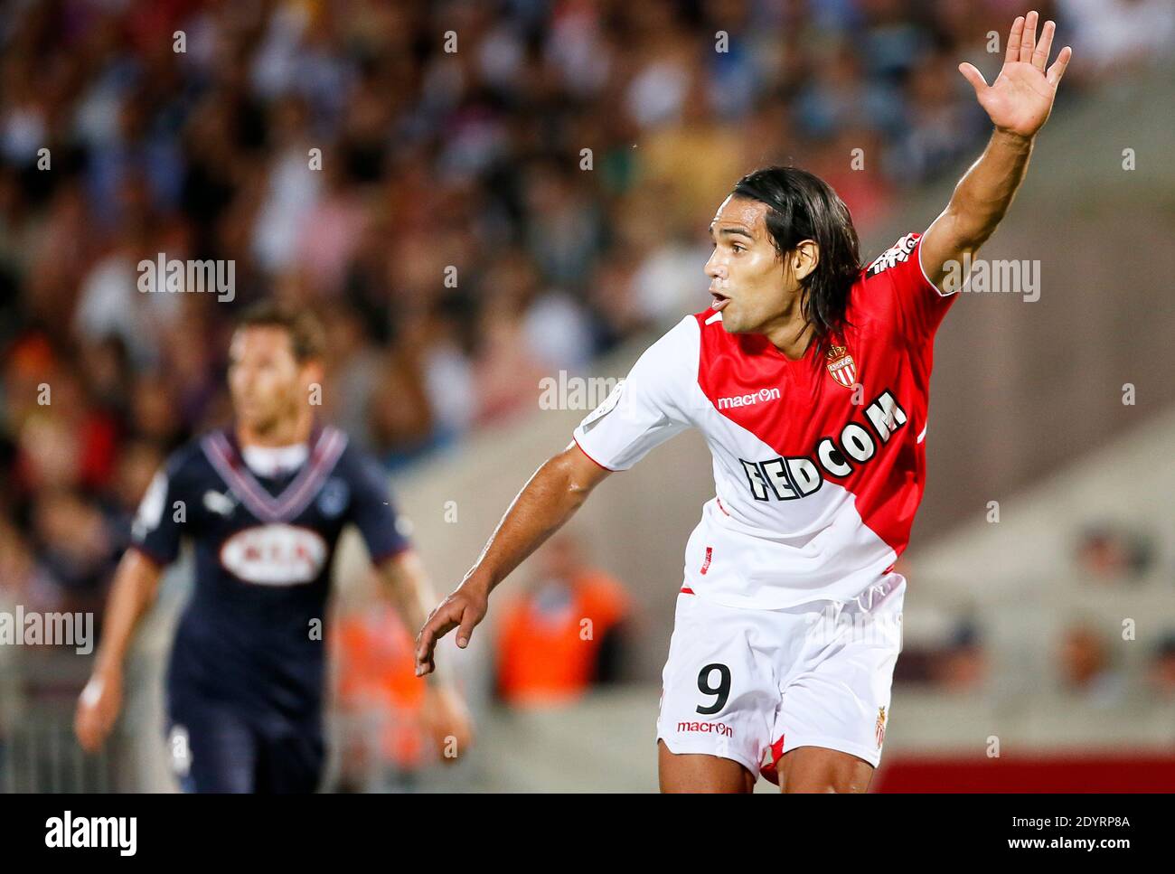 Monaco's Radamel Falcao during the French First League soccer match ...