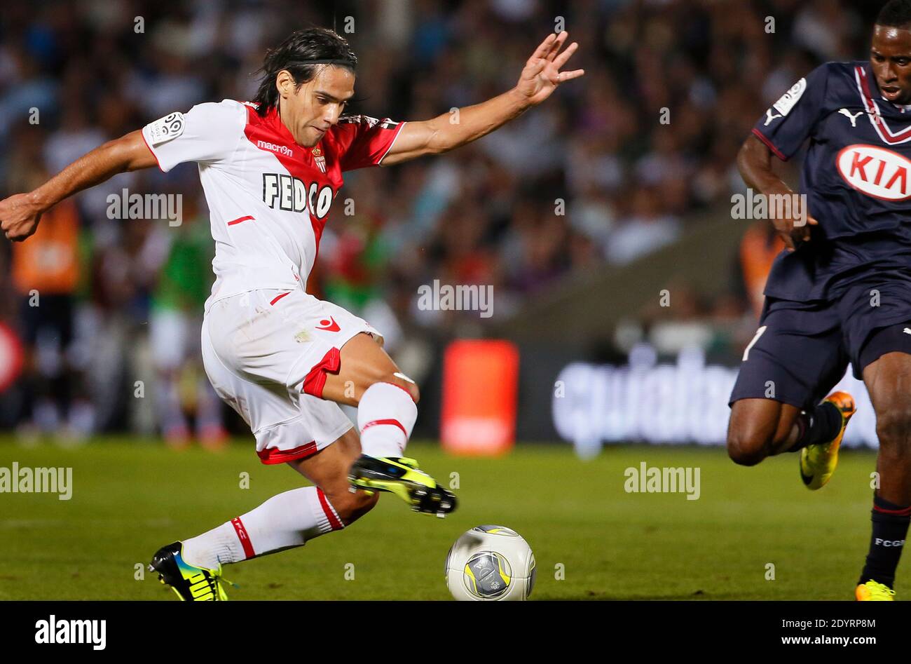 Monaco's Radamel Falcao during the French First League soccer match ...