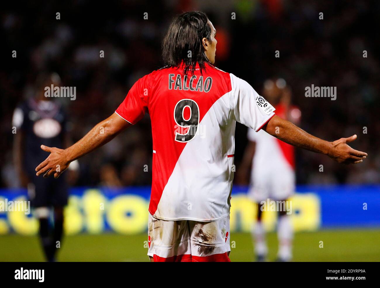 Monaco's Radamel Falcao during the French First League soccer match ...