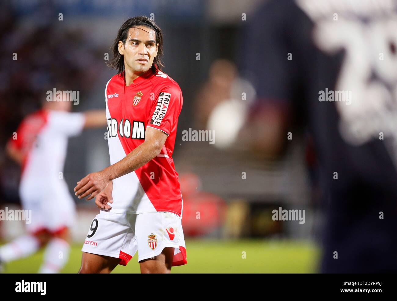 Monaco's Radamel Falcao during the French First League soccer match ...