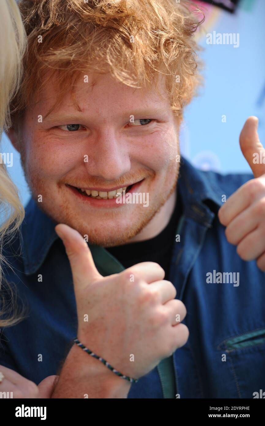 Ed Sheeran attends the Teen Choice Awards 2013 at Gibson Amphitheatre ...