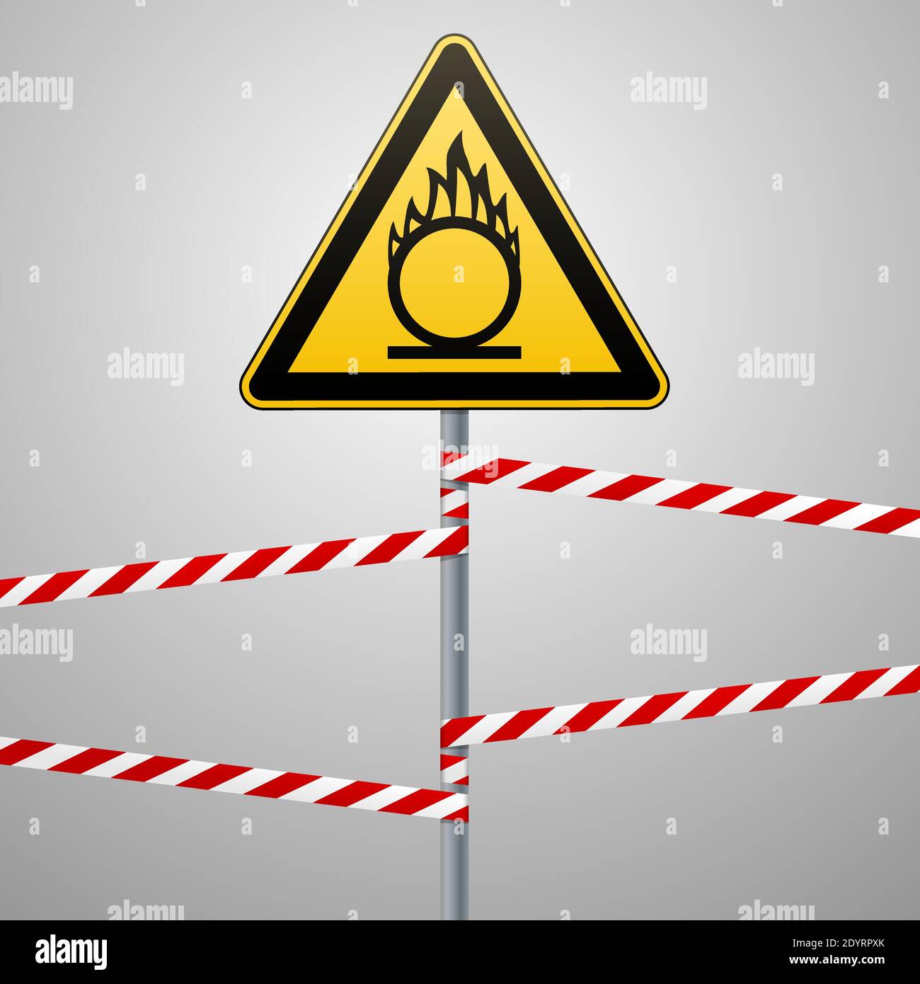 Oxidising Danger Sign