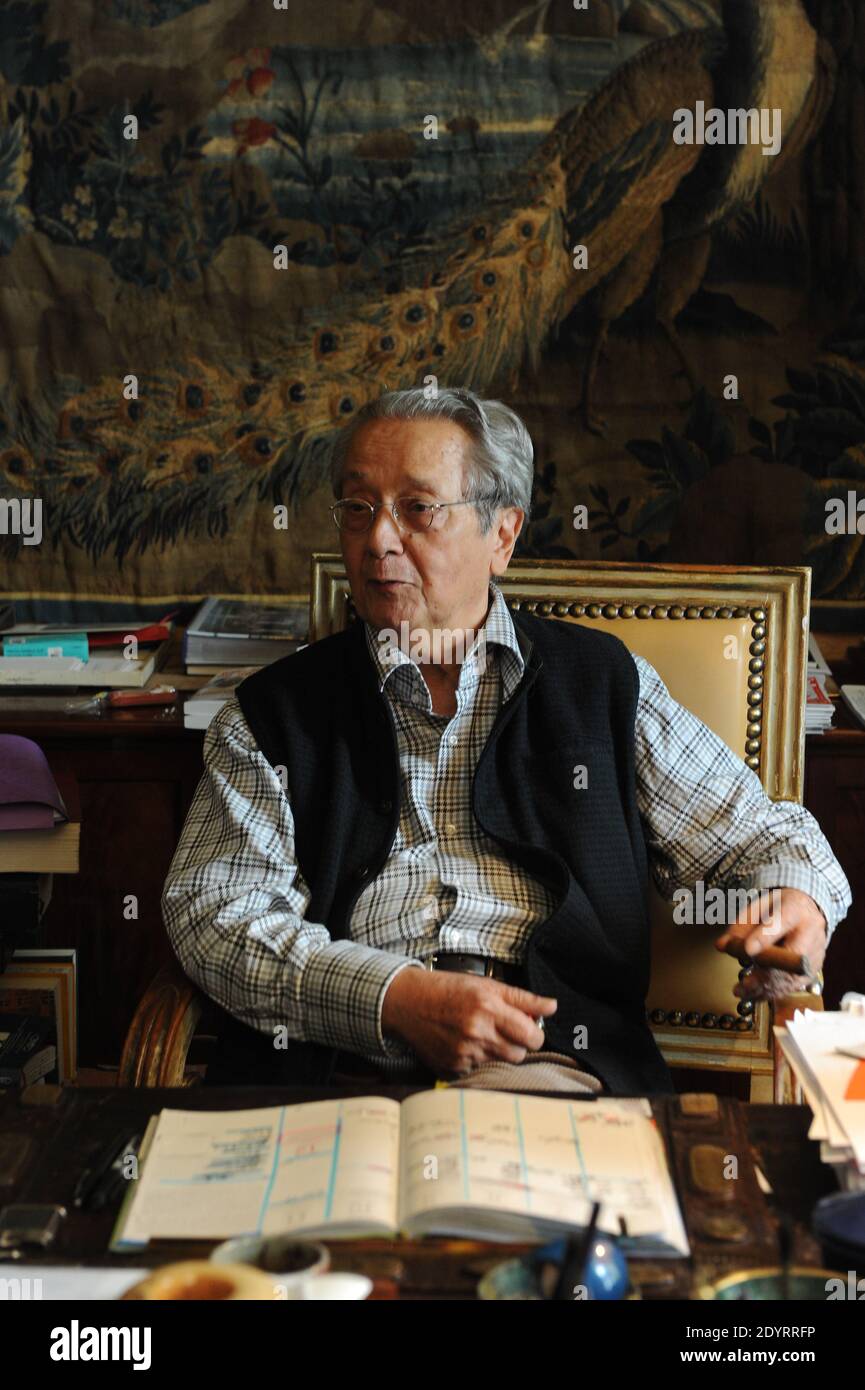 French lawyer Jacques Verges seen in his office in Paris, France on ...