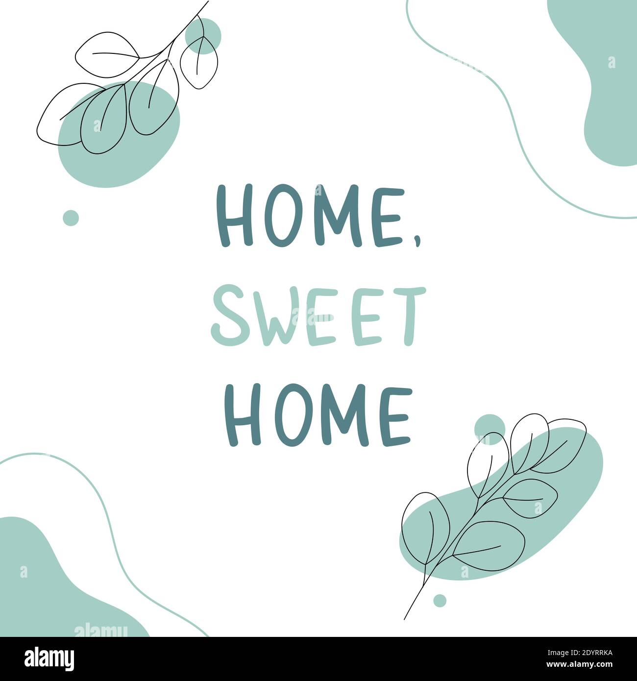 Hand drawn poster with lettering Stock Vector Image & Art - Alamy