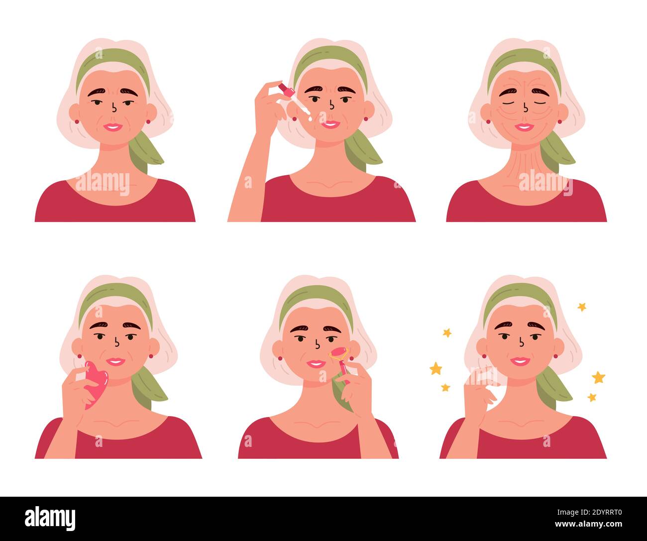 Anti aging hair Stock Vector Images - Alamy