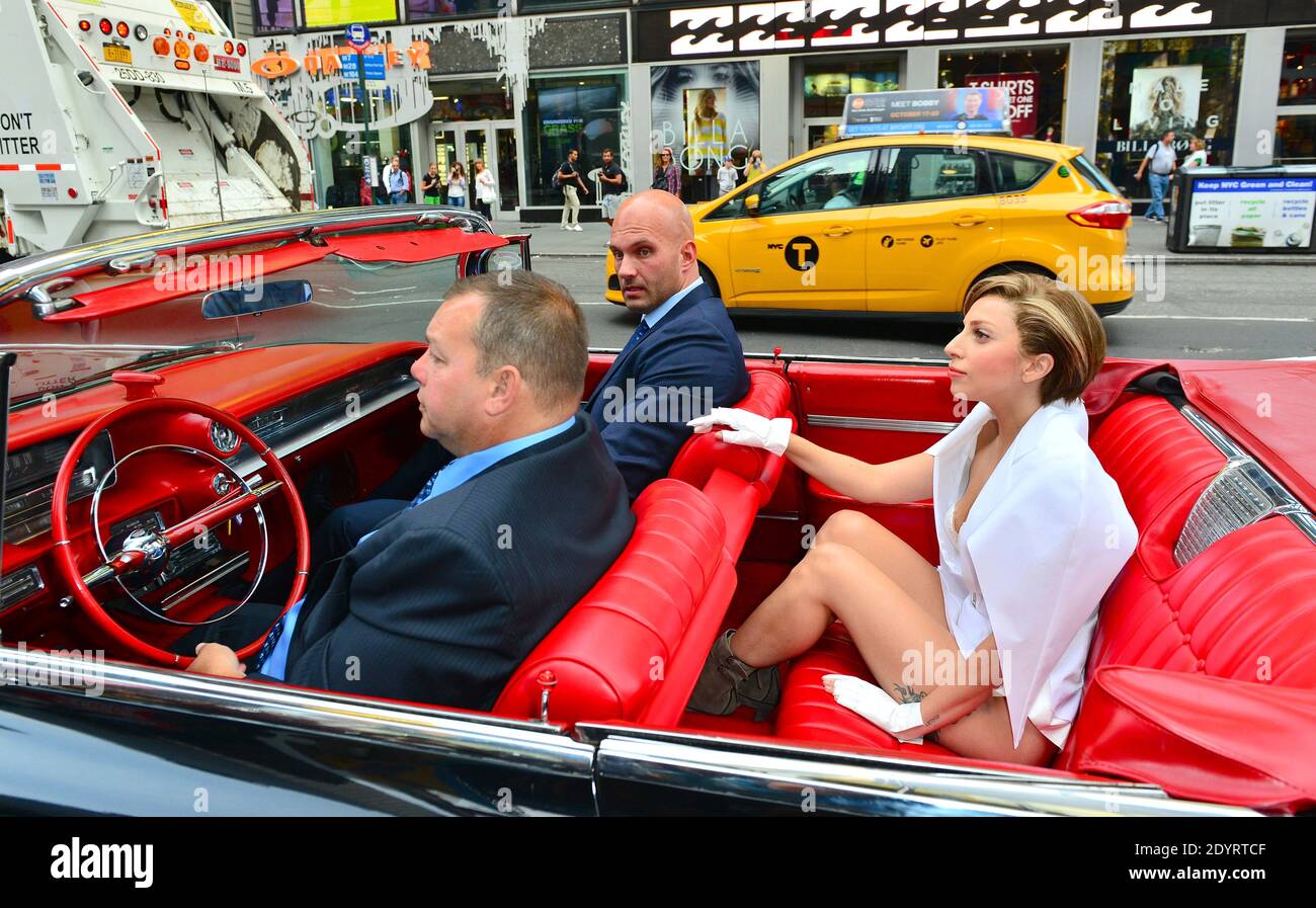 Lady Gaga is seen arriving at "Good Morning America Show" in a ...