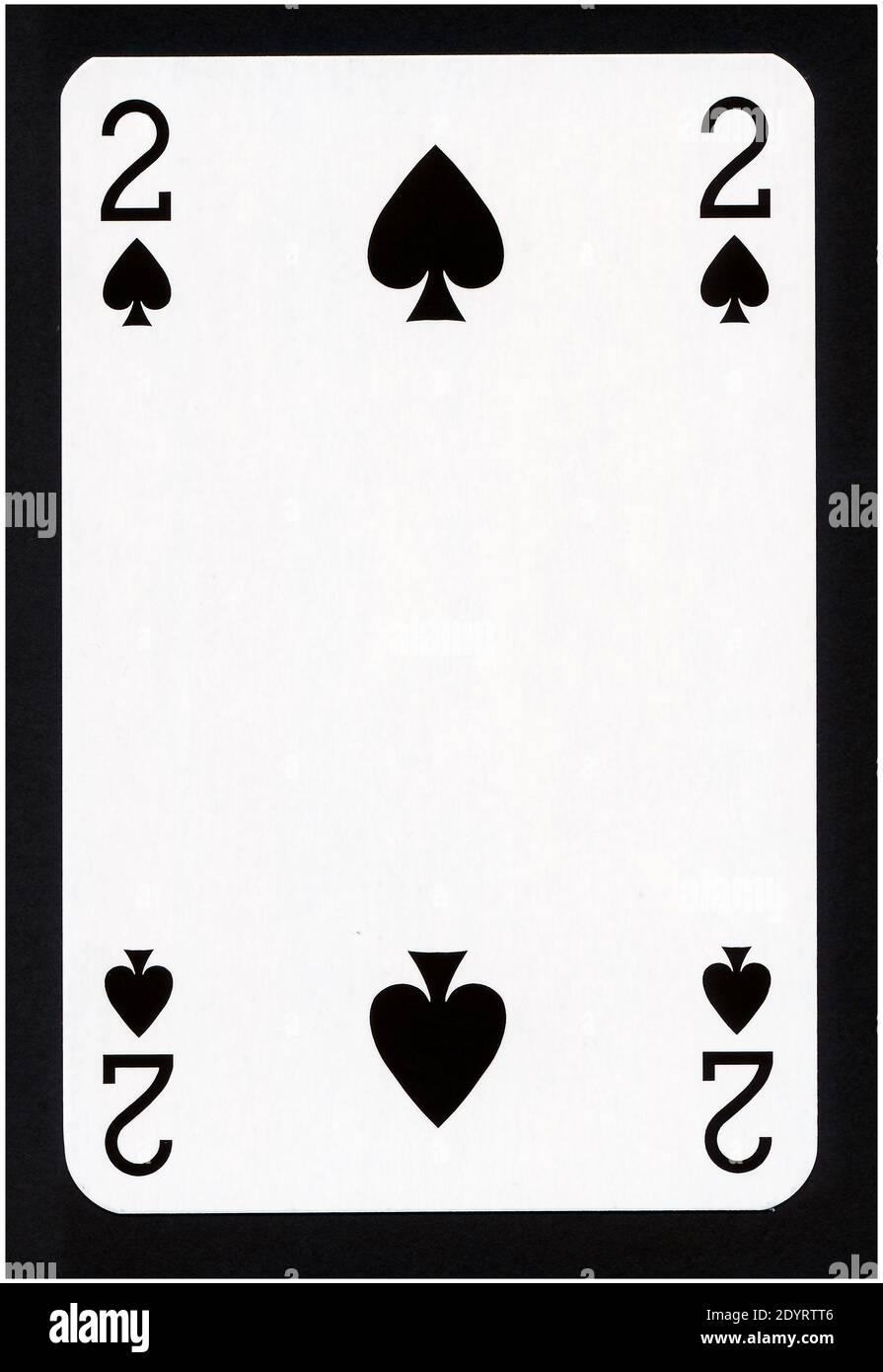 Playing cards of Spades suit isolated on black background - High ...