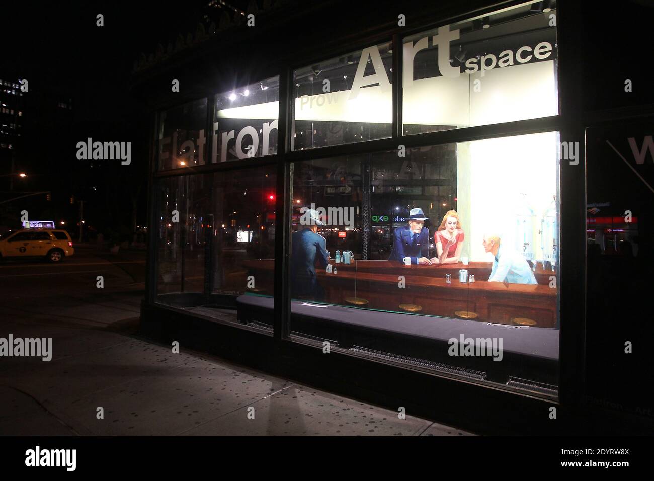 Edward nighthawks painting piece art hi-res stock photography and ...