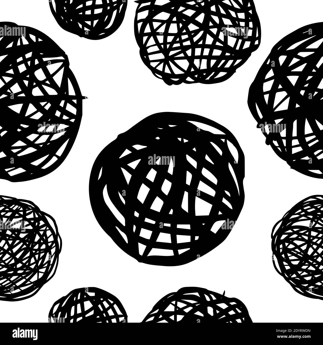 Tangle seamless pattern. Vector illustration Stock Vector Image & Art ...