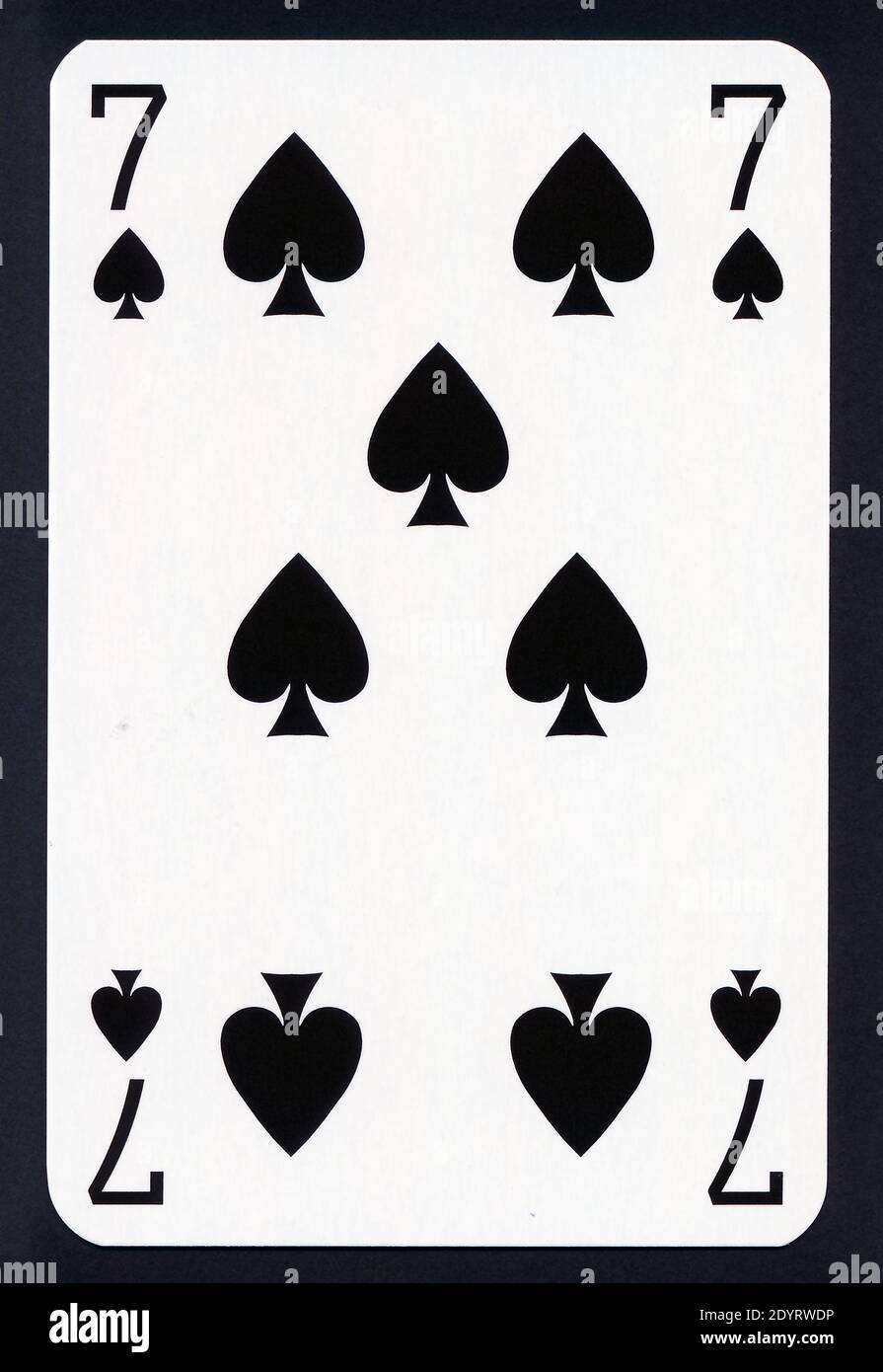 Playing cards of Spades suit isolated on black background - High ...