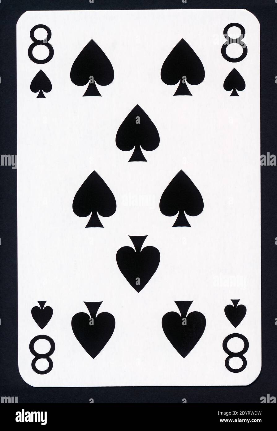 Playing cards of Spades suit isolated on black background - High ...
