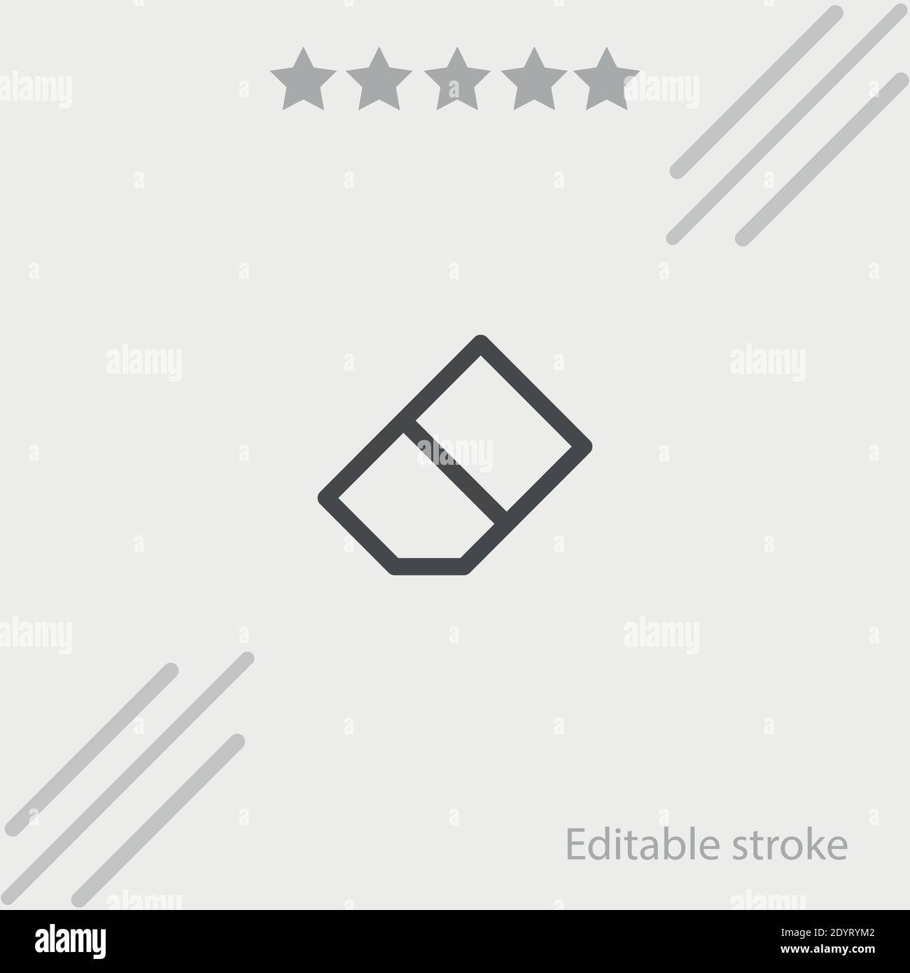 eraser vector icon modern simple vector illustration Stock Vector Image ...