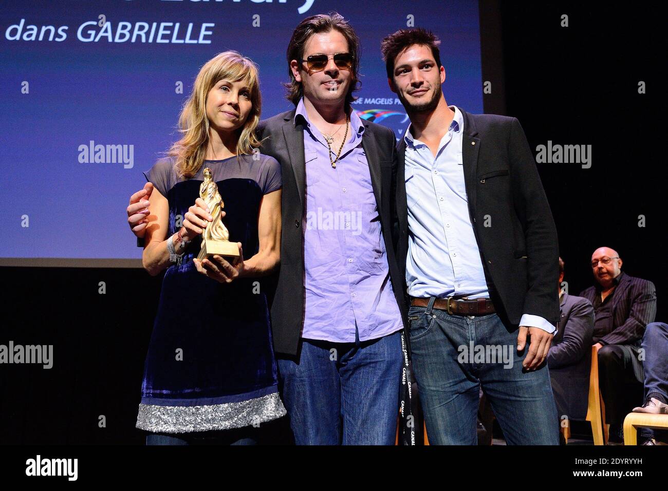 Louise Archambault is awarded for 'Gabrielle' during the closing ...