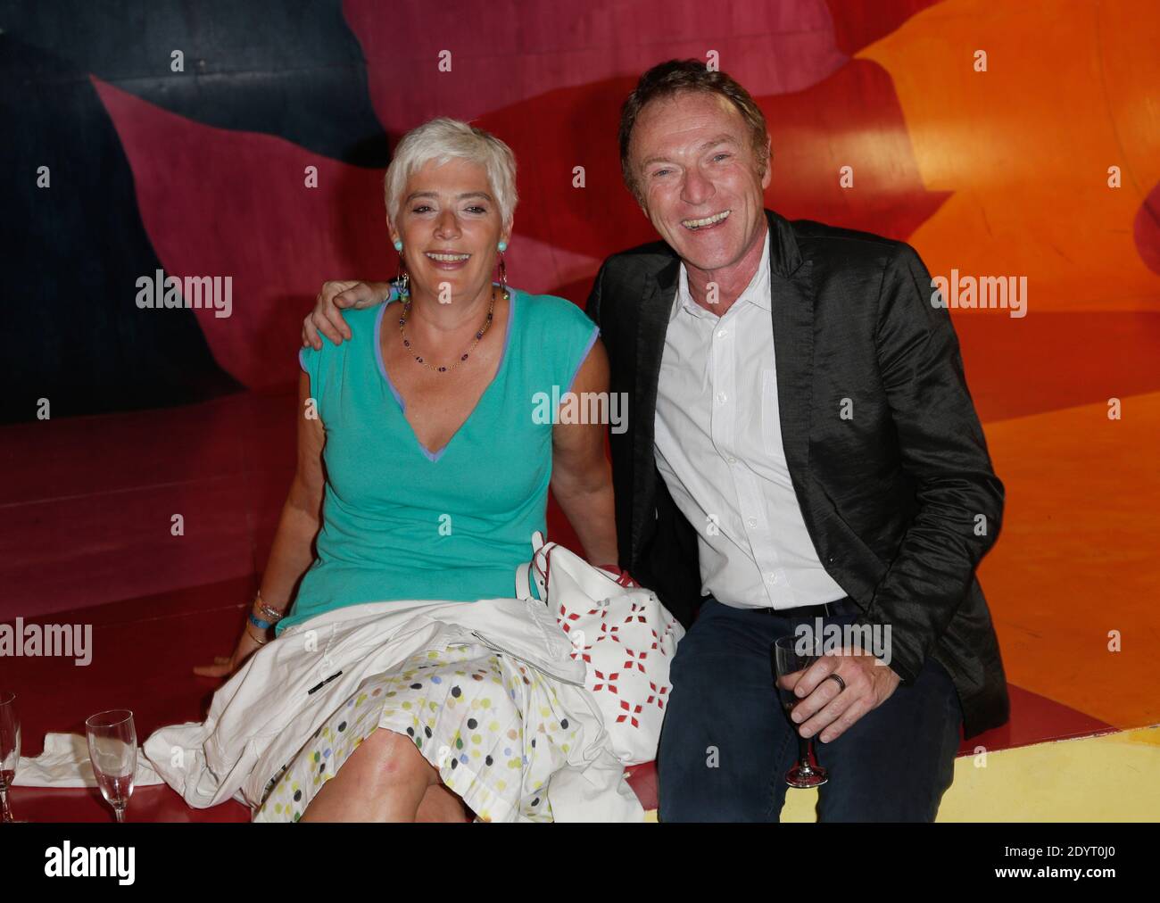 Frederique Lantieri and Christophe Hondelatte attending the annual ...