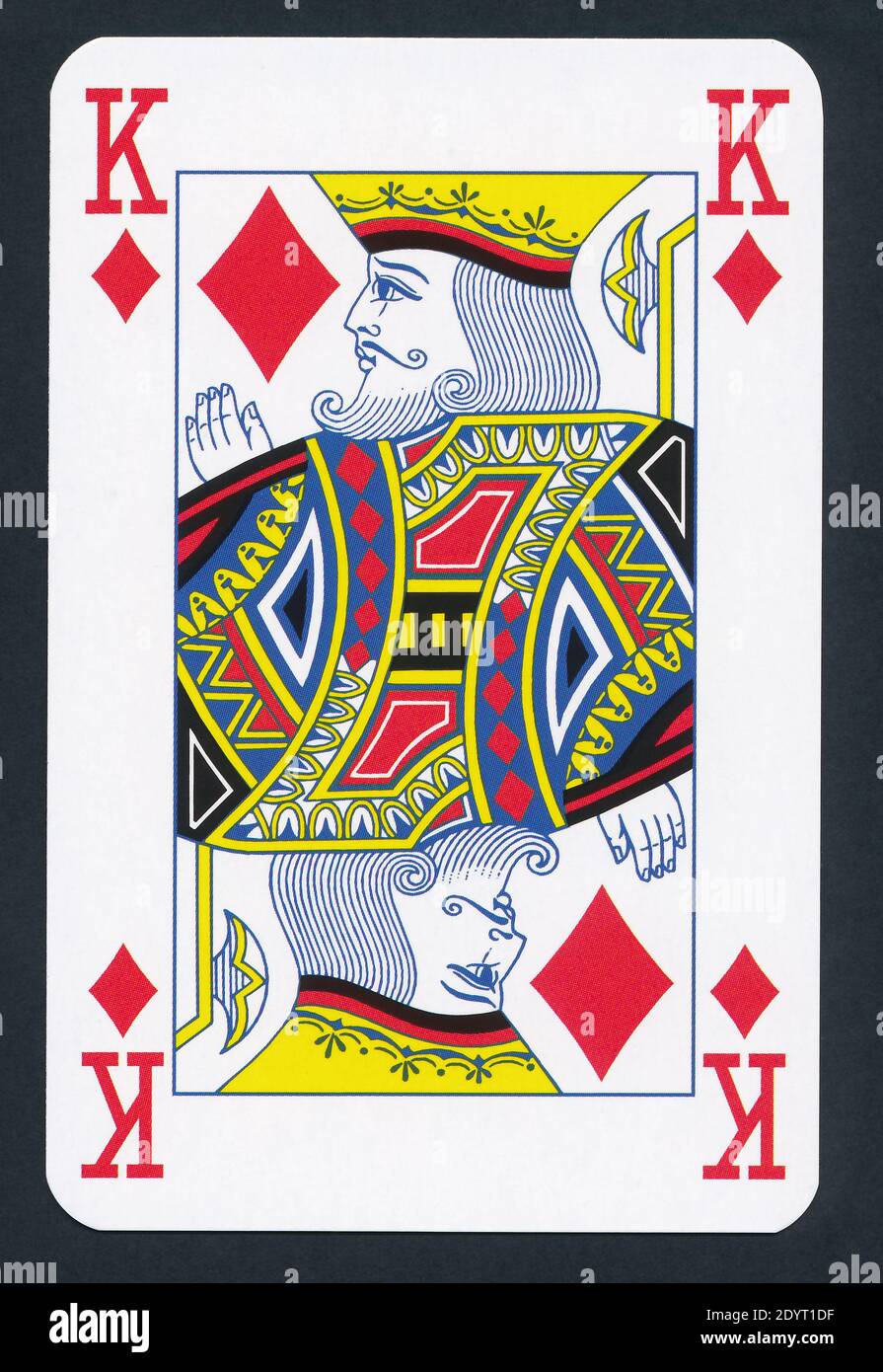 Playing cards of Diamonds suit isolated on black background - High ...