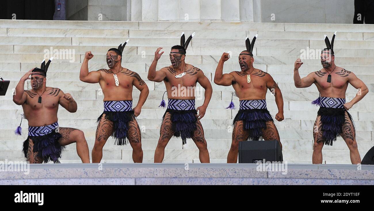 Dancers from Destiny Church , New Zealand perform traditional maori ...