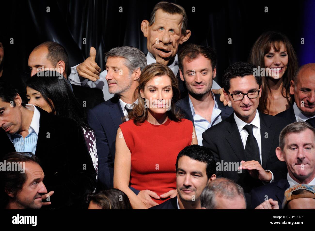 Daphne Roulier , Antoine de Caunes attending the Canal Plus party held ...
