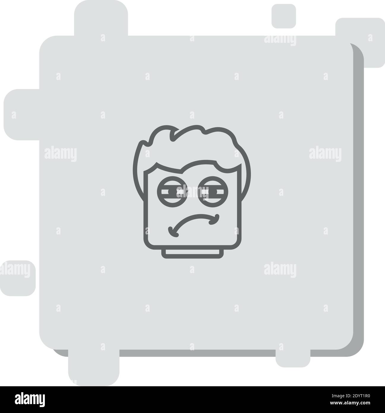 tired vector icon modern simple vector illustration Stock Vector Image ...