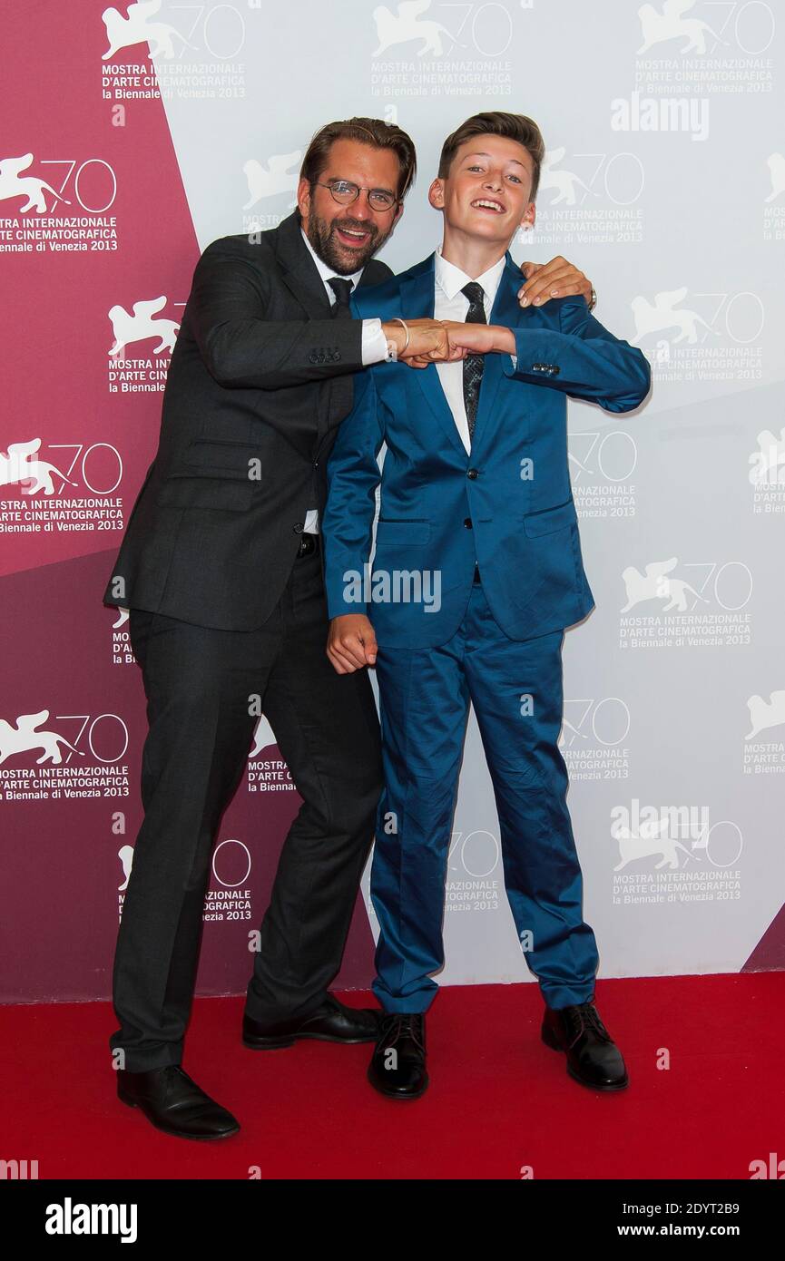 Director Rick Ostermann and Levin Liam attending the 'Wolfskinder ...