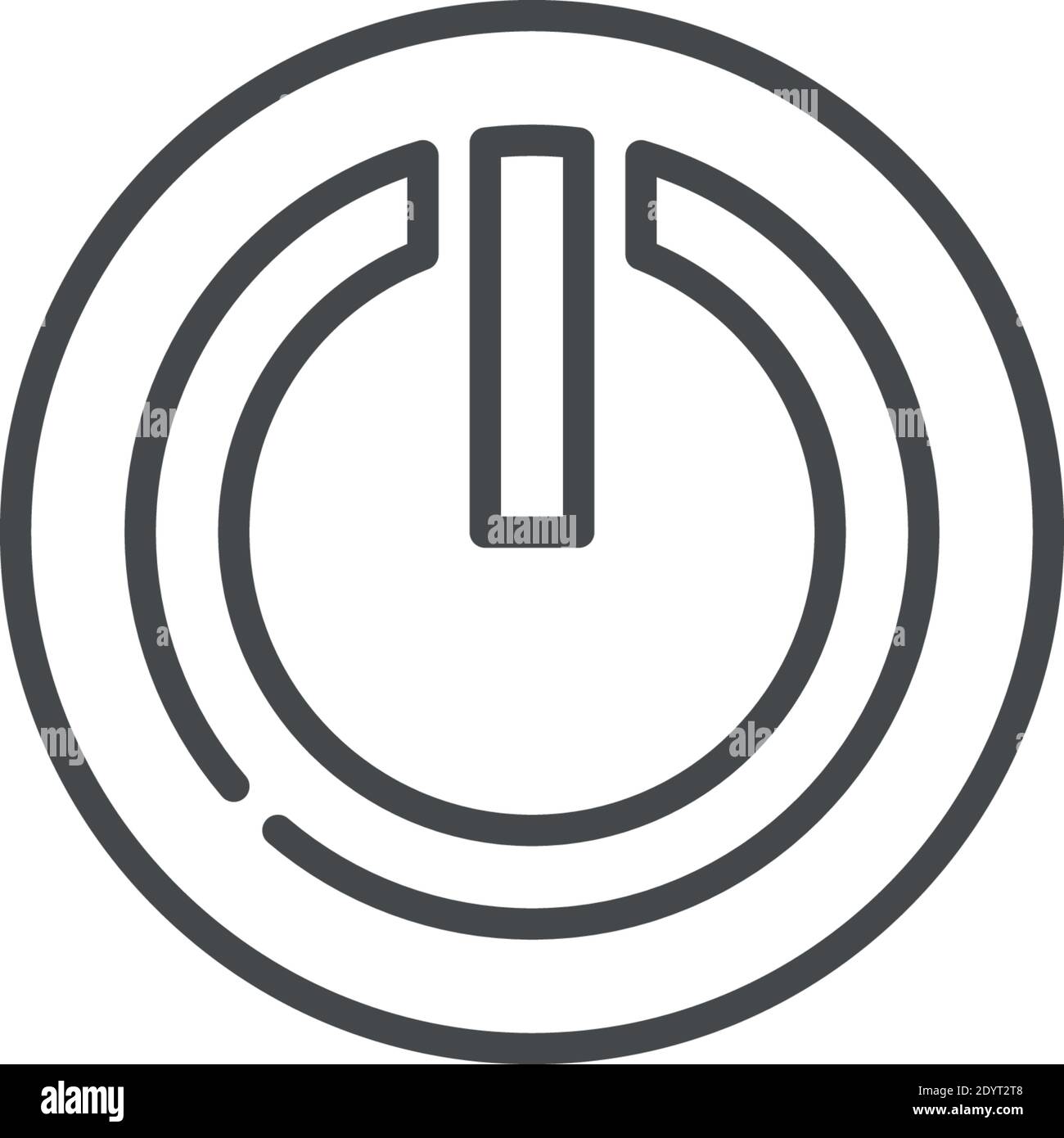 power off vector icon modern simple vector illustration Stock Vector ...