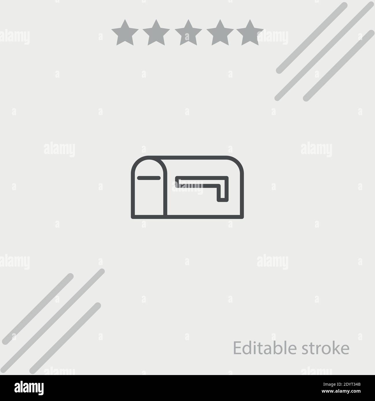 mailbox vector icon modern simple vector illustration Stock Vector ...