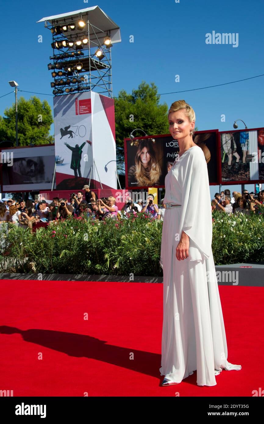 German actress Alexandra Finder attending the premiere of 'The Police ...