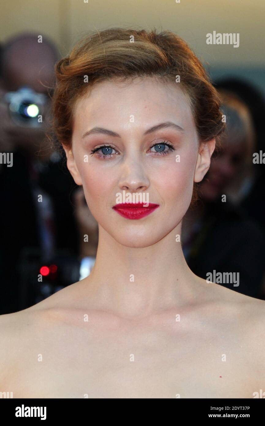 Canadian actress Sarah Gadon attending the premiere for the film Joe as ...