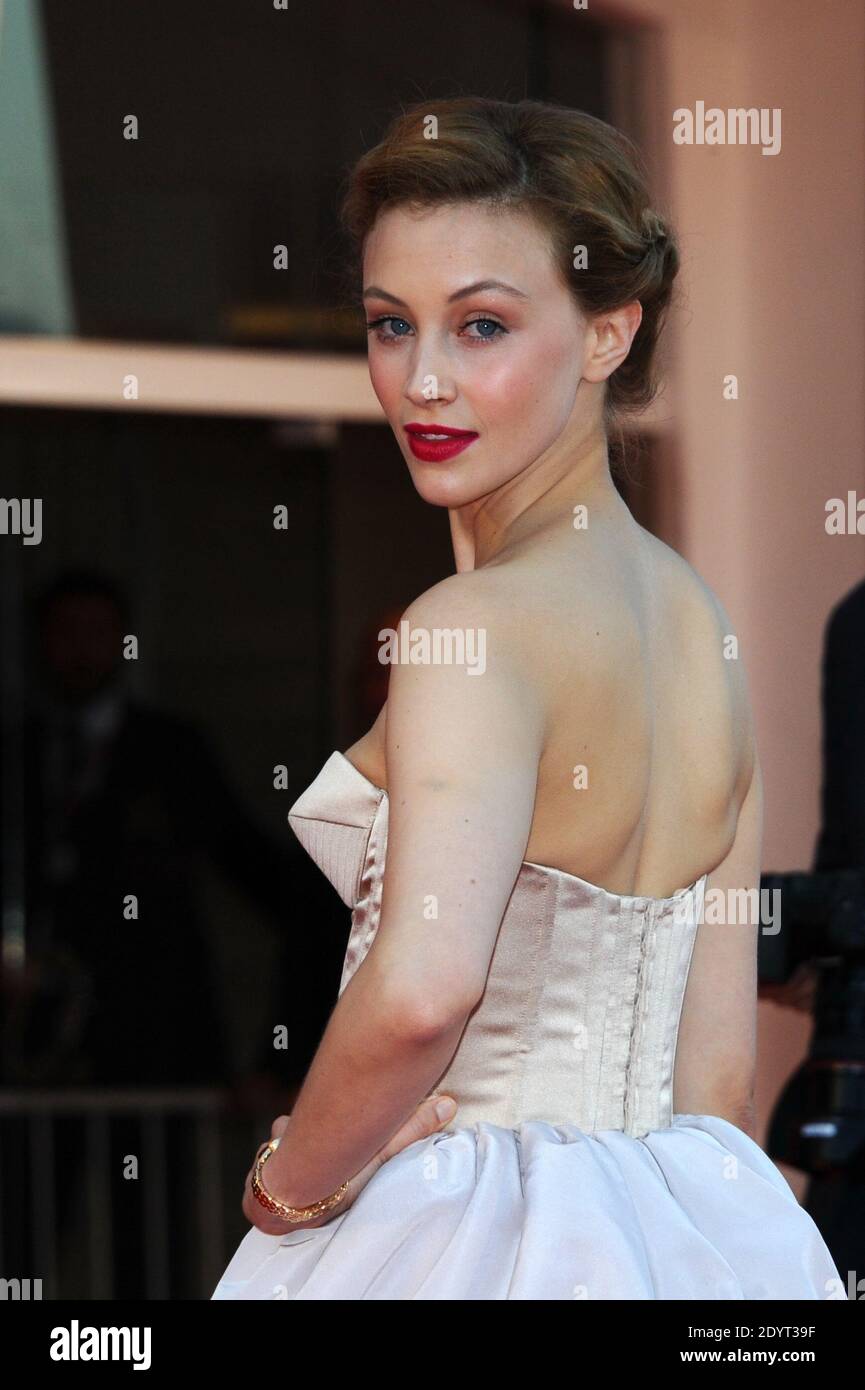 Canadian actress Sarah Gadon attending the premiere for the film Joe as ...
