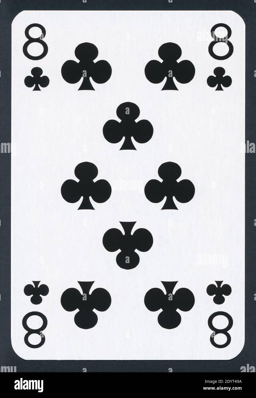 Playing cards of Clubs suit isolated on black background - High quality ...