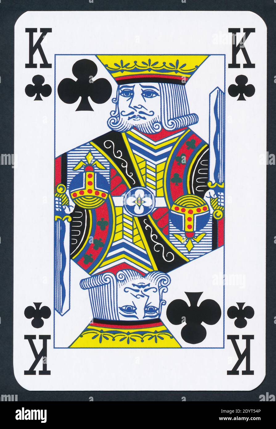 Playing cards of Clubs suit isolated on black background - High quality ...