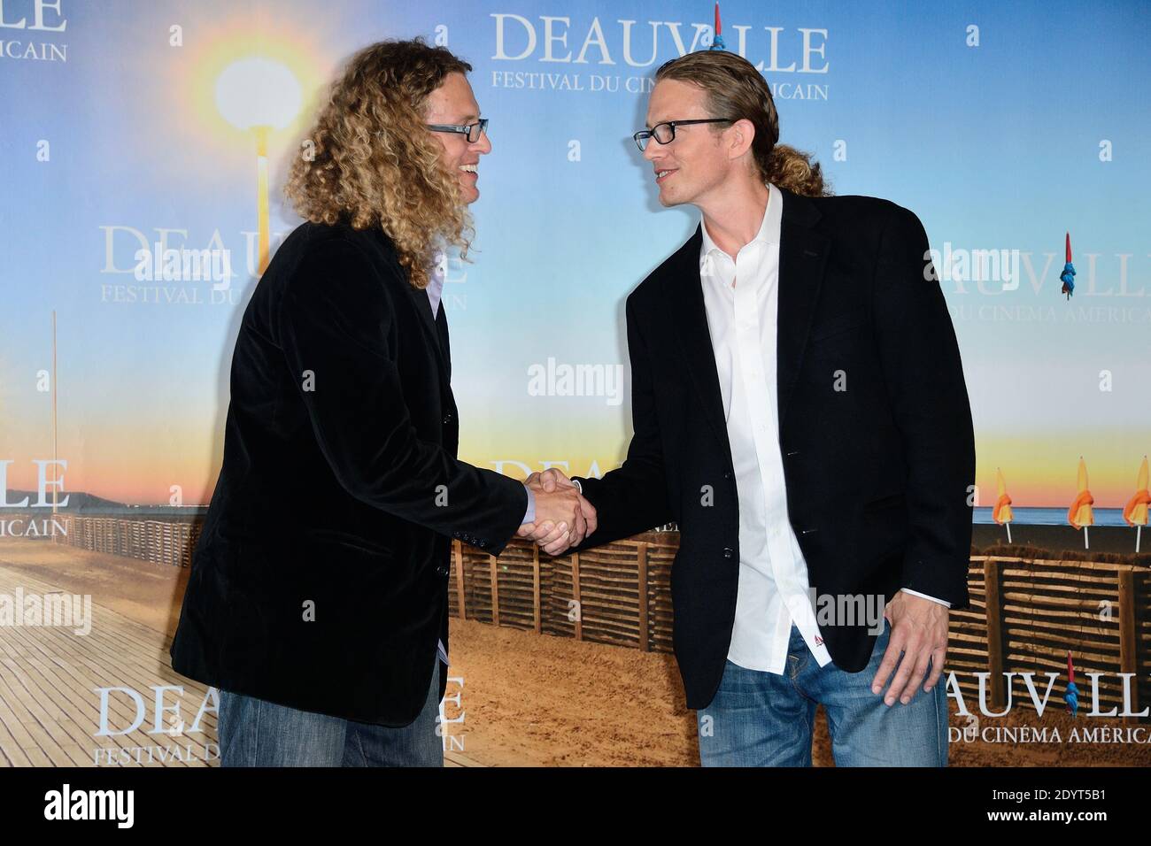 Noah Miller and Logan Miller pose at the photocall for the film Sherif ...