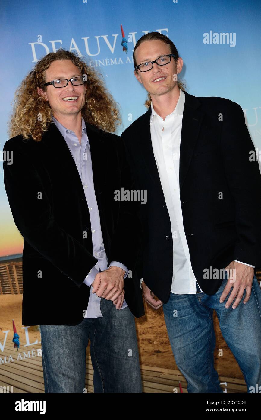 Noah Miller and Logan Miller pose at the photocall for the film Sherif ...